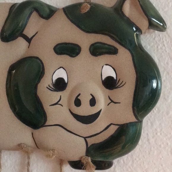 Art | Pigpiglet Clay Glazed Macrame Hanging Art | Poshmark